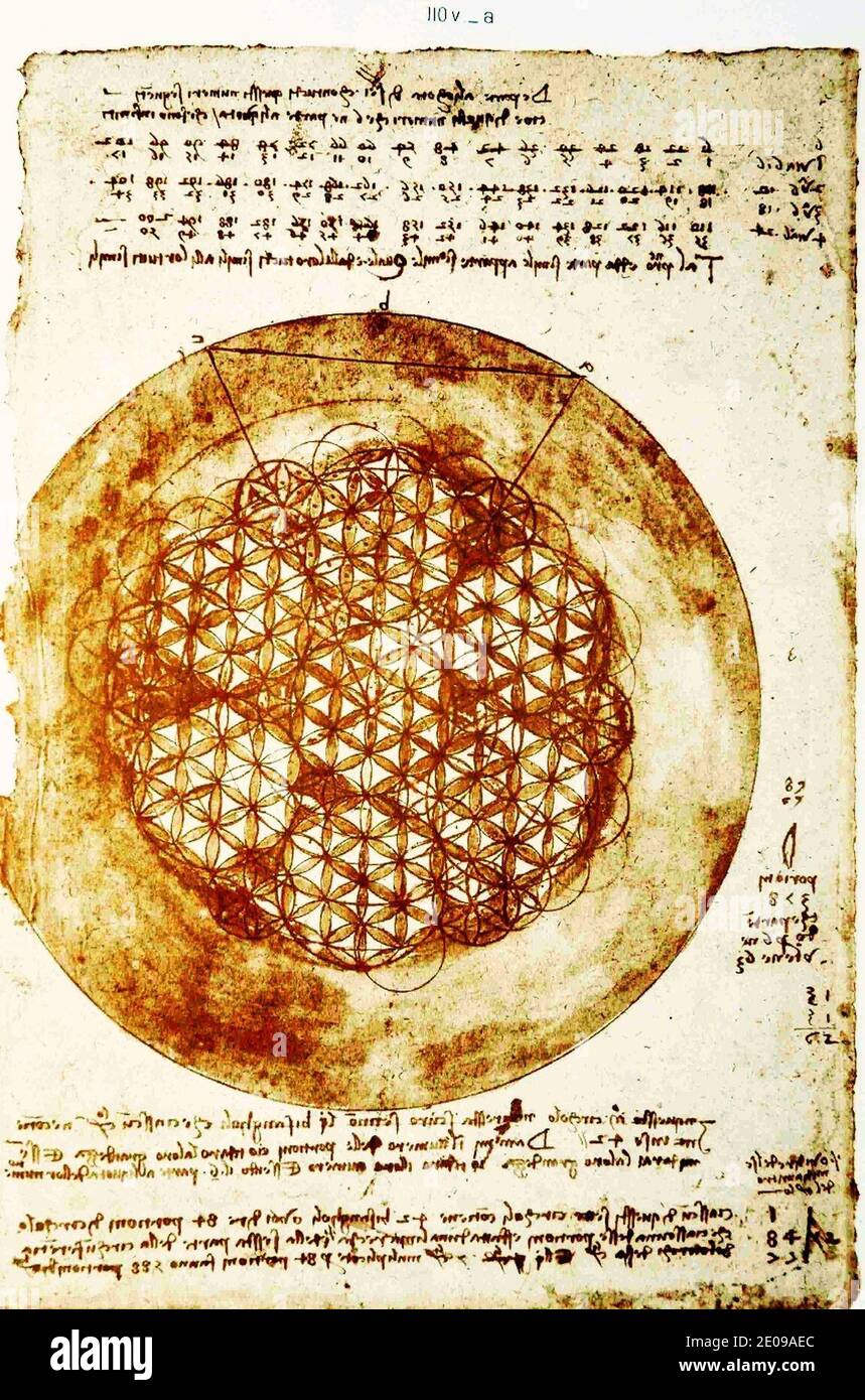 Leonardo da Vinci – Codex Atlanticus folio 307v Stock Photo - Alamy