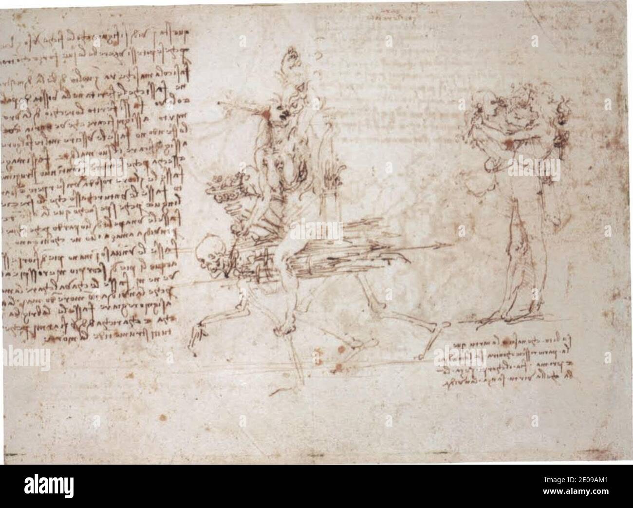 Leonardo da Vinci - Master Draftsman, Cat. 54r Stock Photo - Alamy