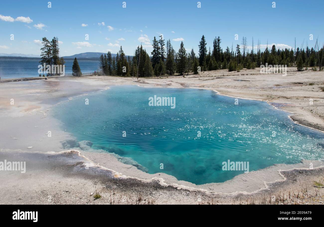Red mountains yellowstone hi-res stock photography and images - Alamy