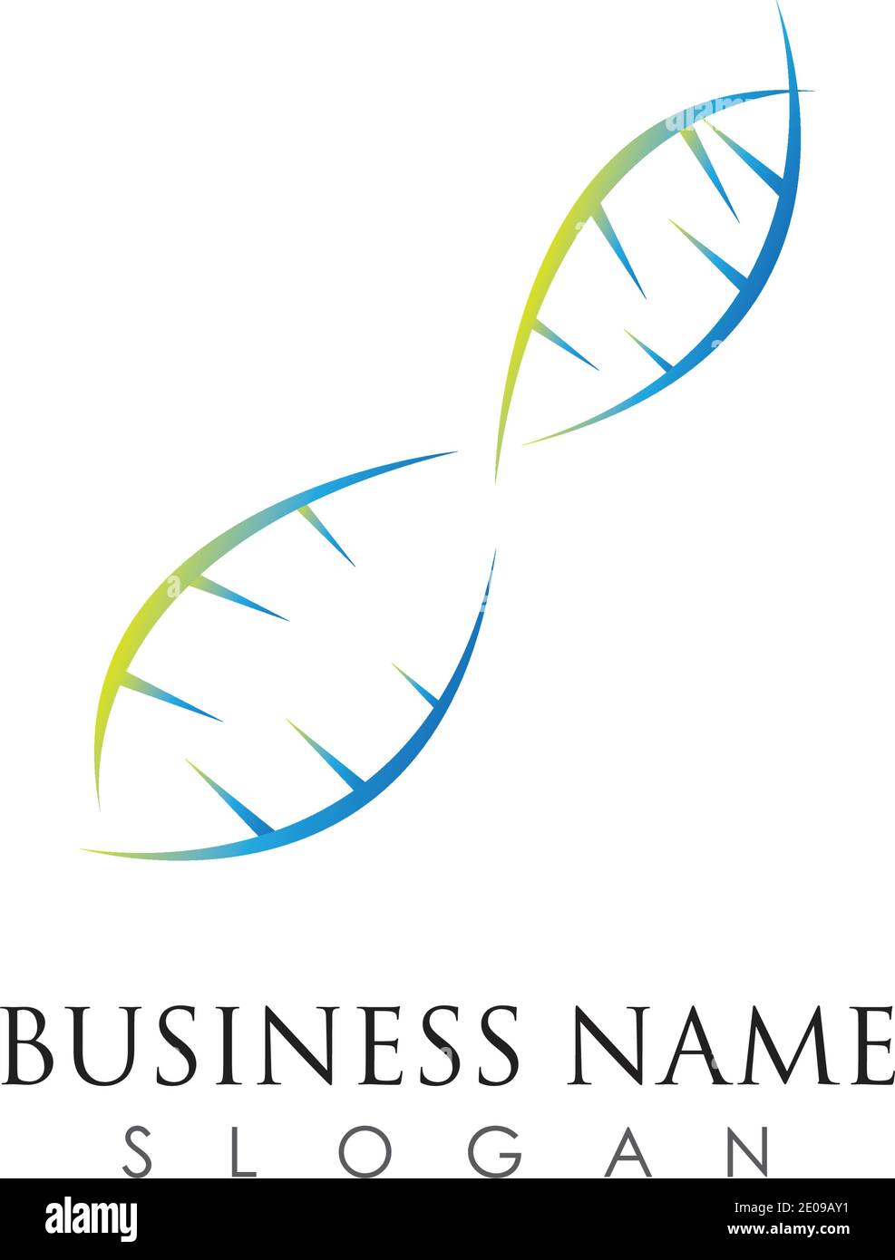 DNA logo vector icon template Stock Vector Image & Art - Alamy