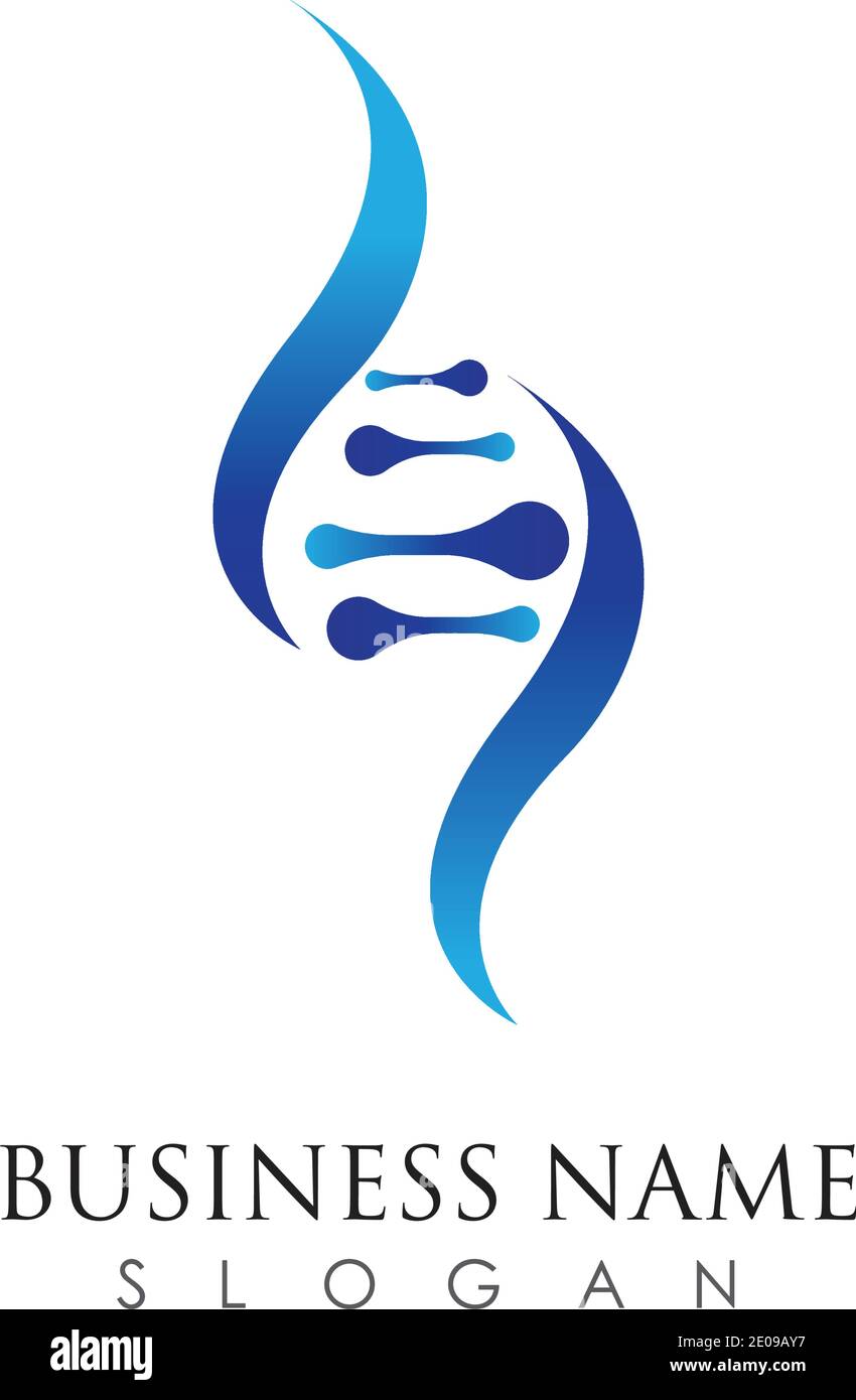 DNA logo vector icon template Stock Vector Image & Art - Alamy