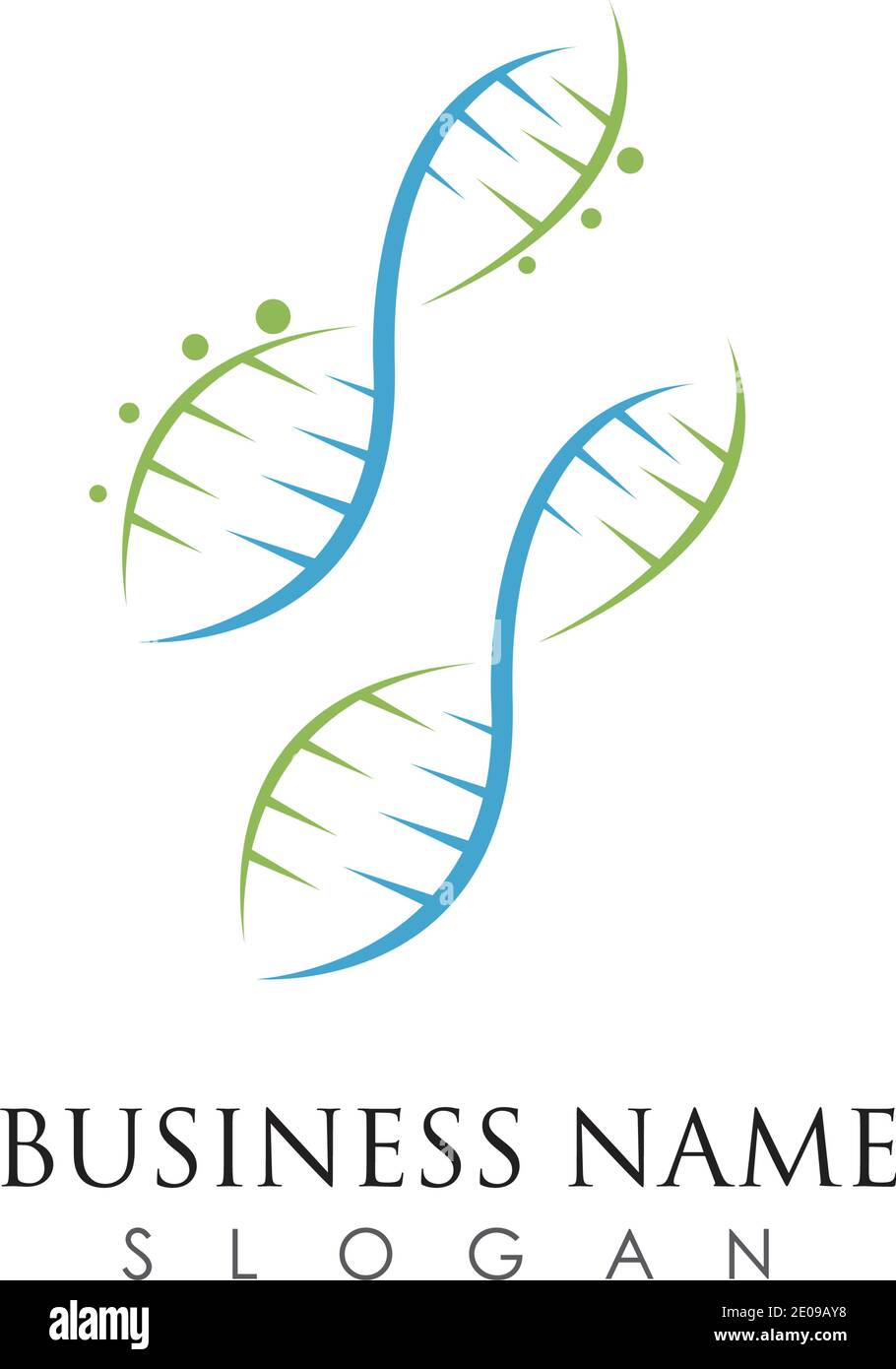 DNA logo vector icon template Stock Vector Image & Art - Alamy