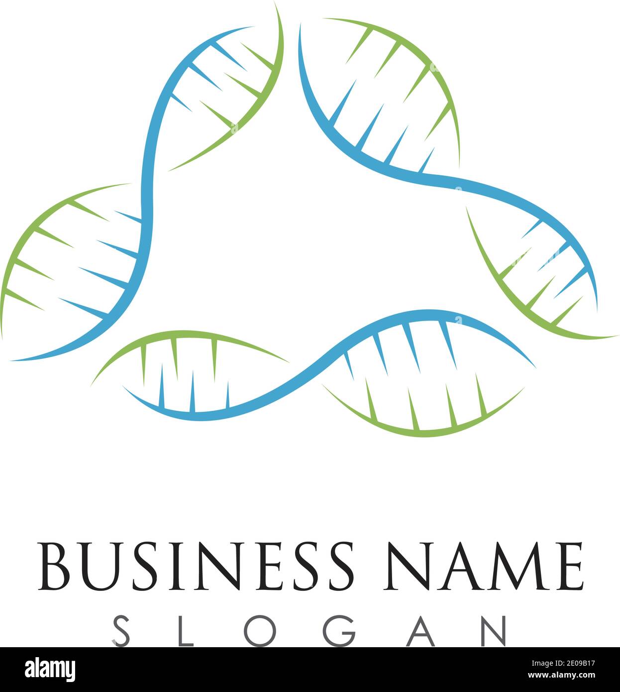 DNA logo vector icon template Stock Vector Image & Art - Alamy