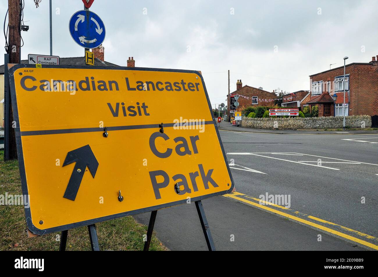 Community of the village of Coningsby, Lincolnshire, UK, close to RAF ...