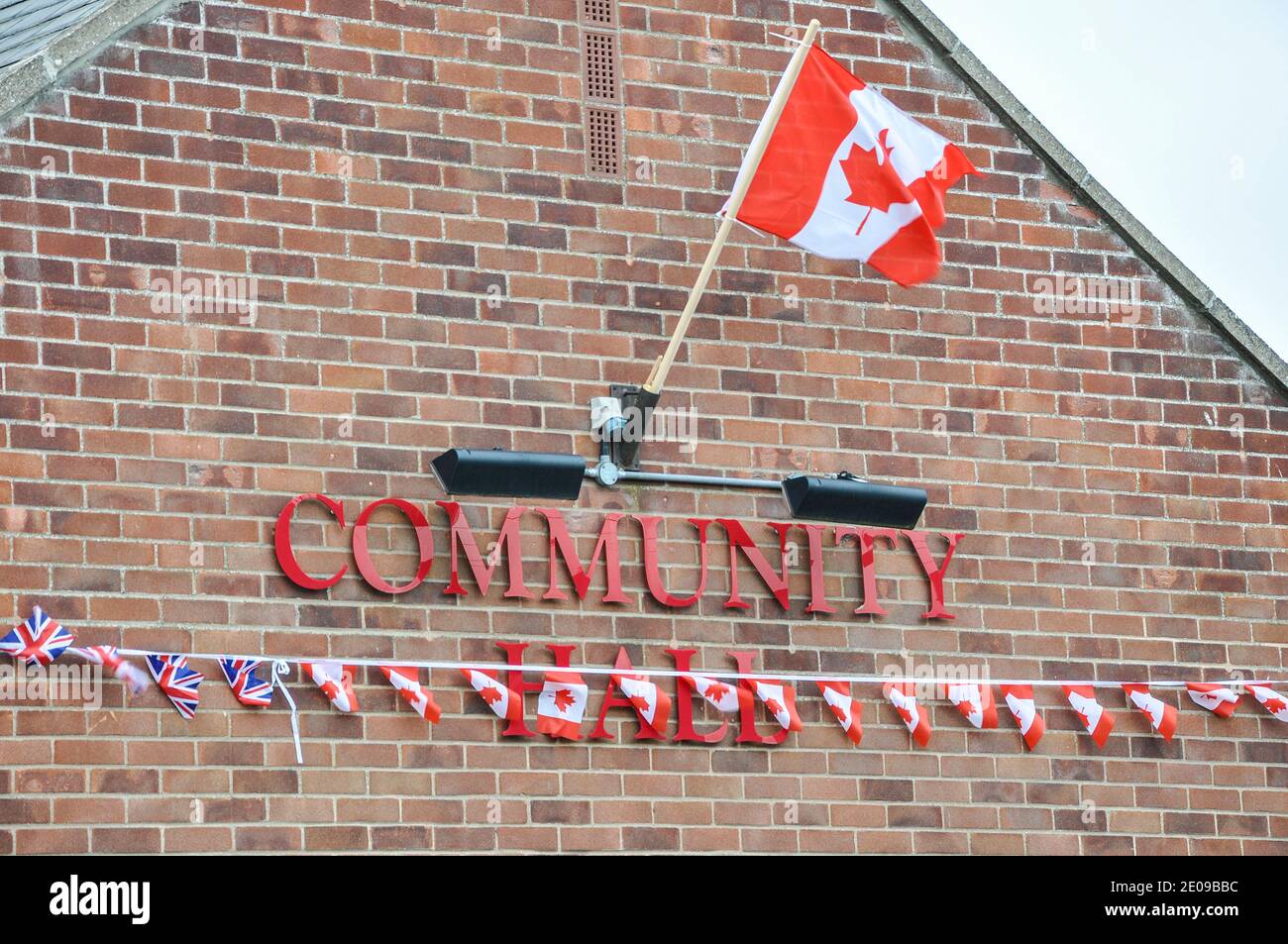 Community of the village of Coningsby, Lincolnshire, UK, close to RAF ...