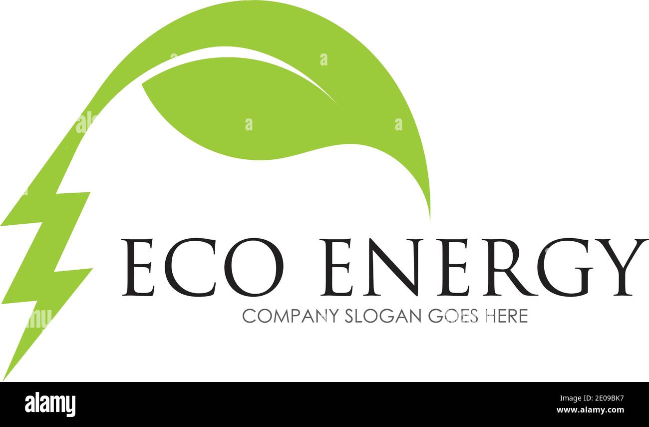 Eco energy logo template vector icon illustration Stock Vector Image ...
