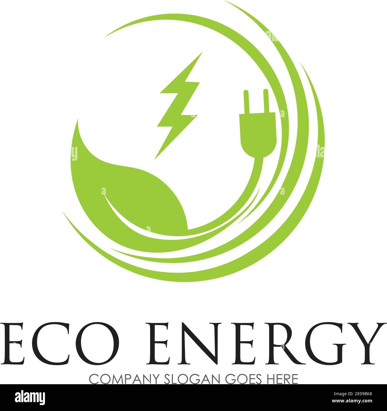 Eco energy logo template vector icon illustration Stock Vector Image ...