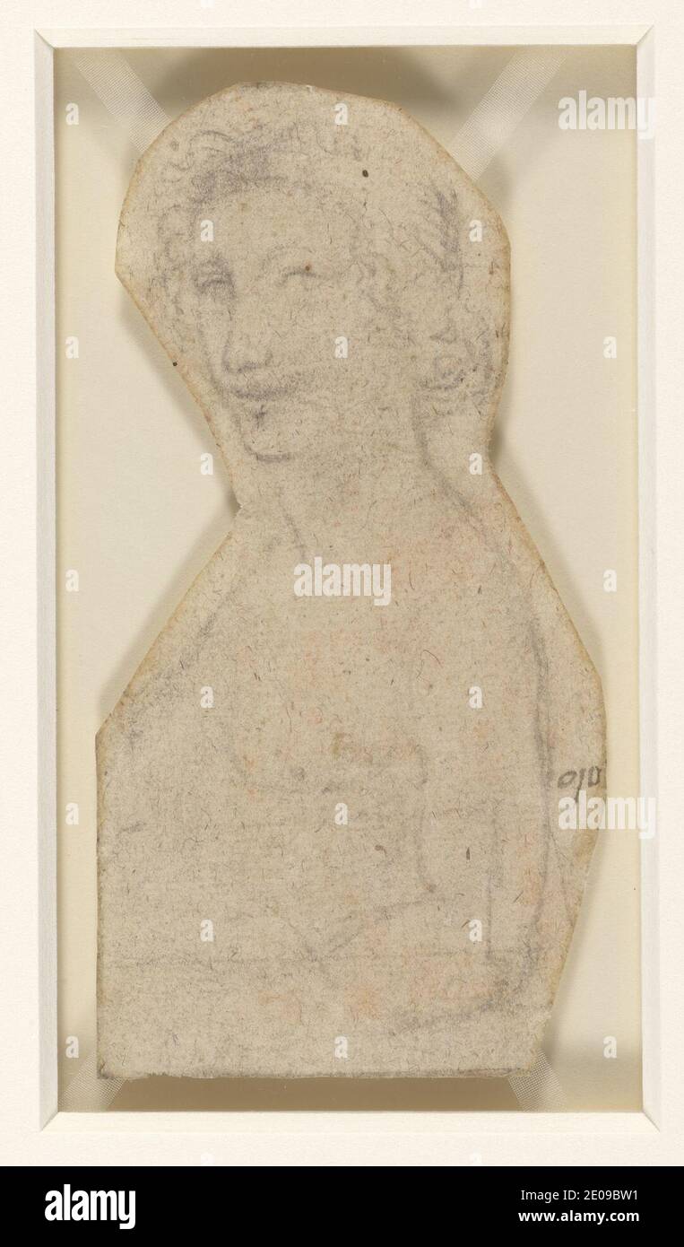 Leonardo da Vinci - The bust of a young man c.1518 Stock Photo - Alamy