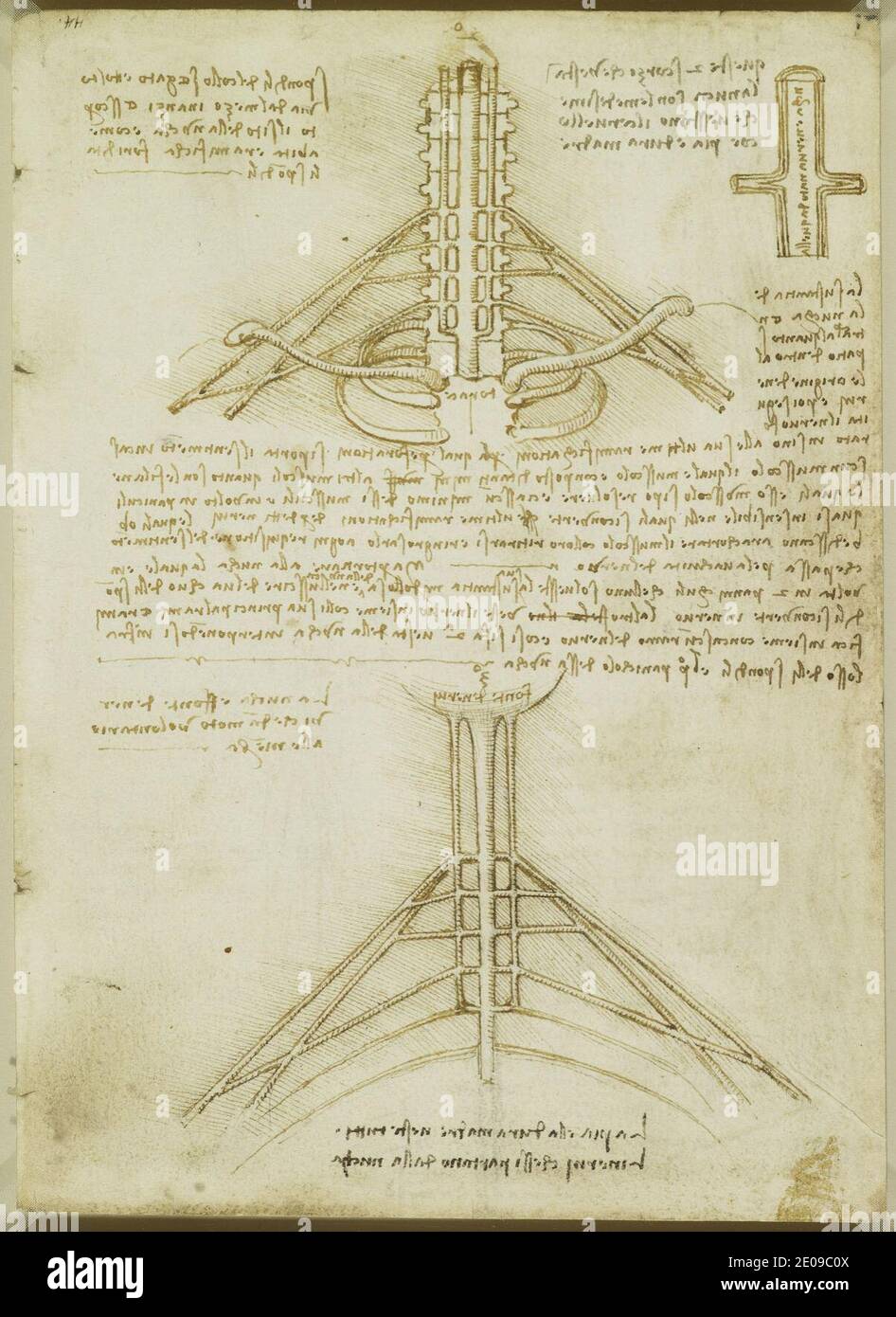 Leonardo da Vinci - Verso The brachial plexus and nerves of the arm c ...