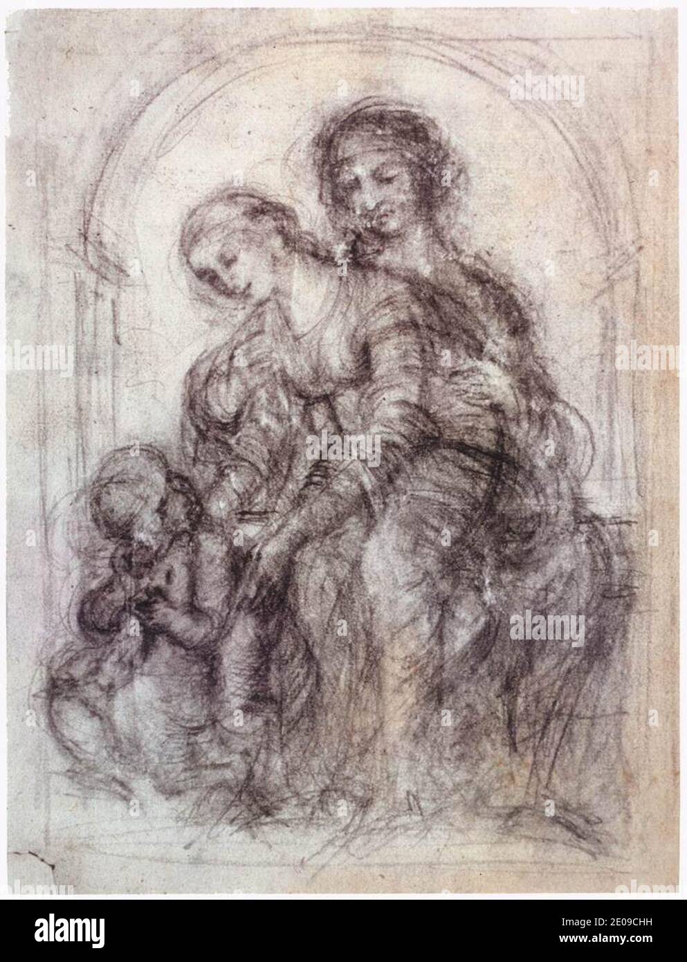 Leonardo da vinci, Design for St Anne Stock Photo - Alamy