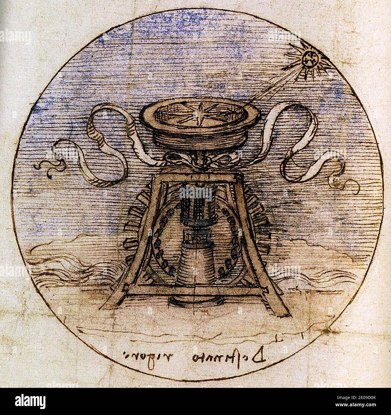 Leonardo Gyroscopic Compass Stock Photo - Alamy