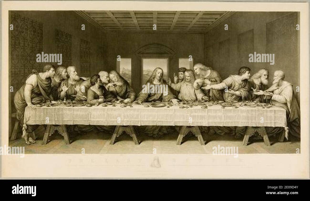 Leonardo's Last Supper Stock Photo - Alamy