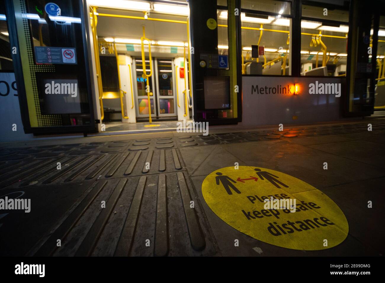 Empty metrolink tram hi-res stock photography and images - Alamy