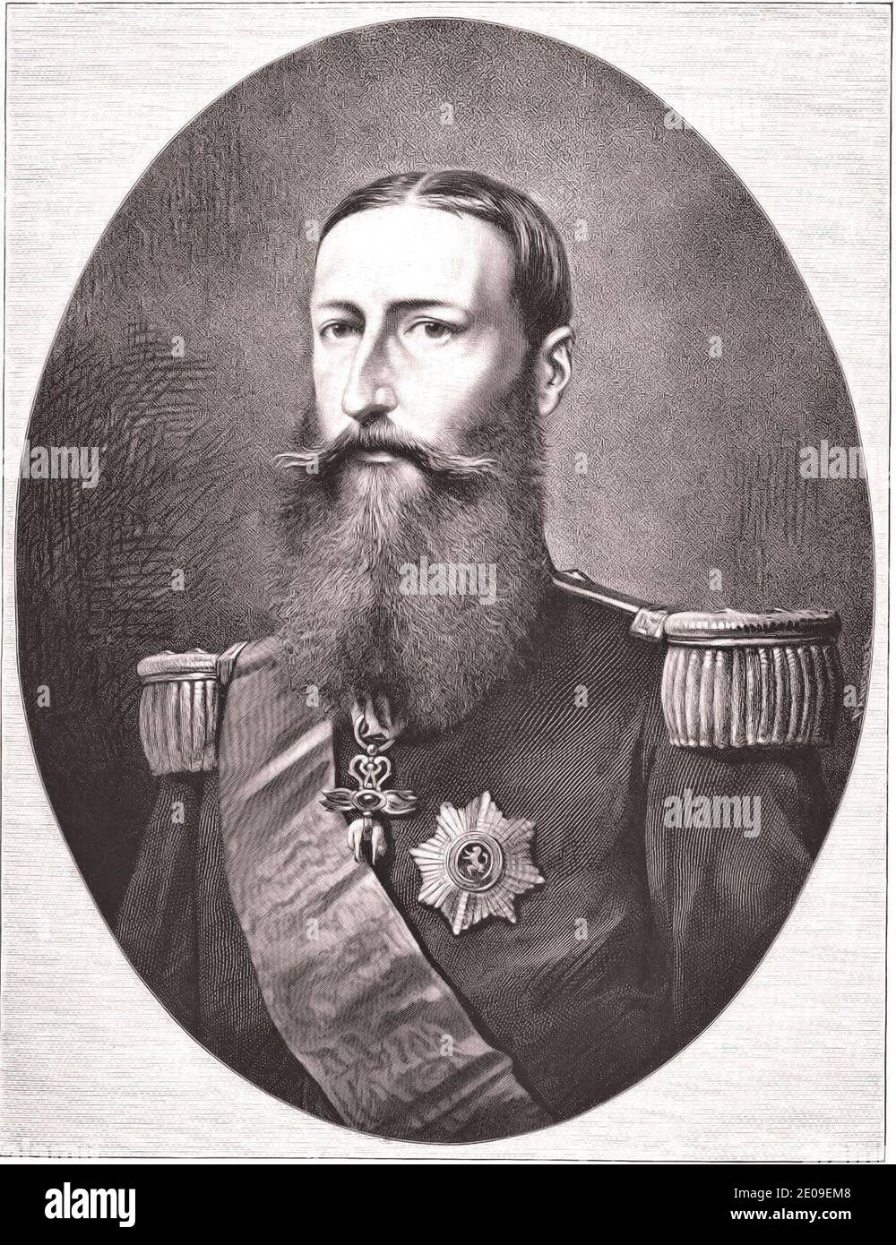 Leopold II gravure Stock Photo - Alamy