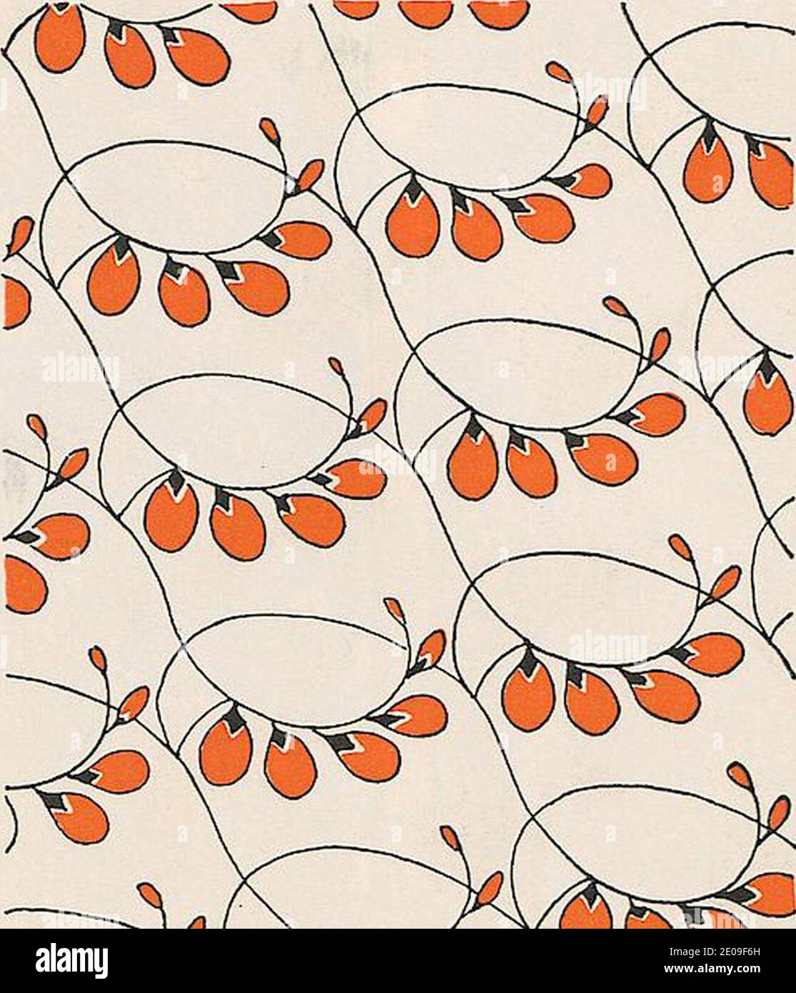 Leopold Stolba - Textile pattern Stock Photo - Alamy