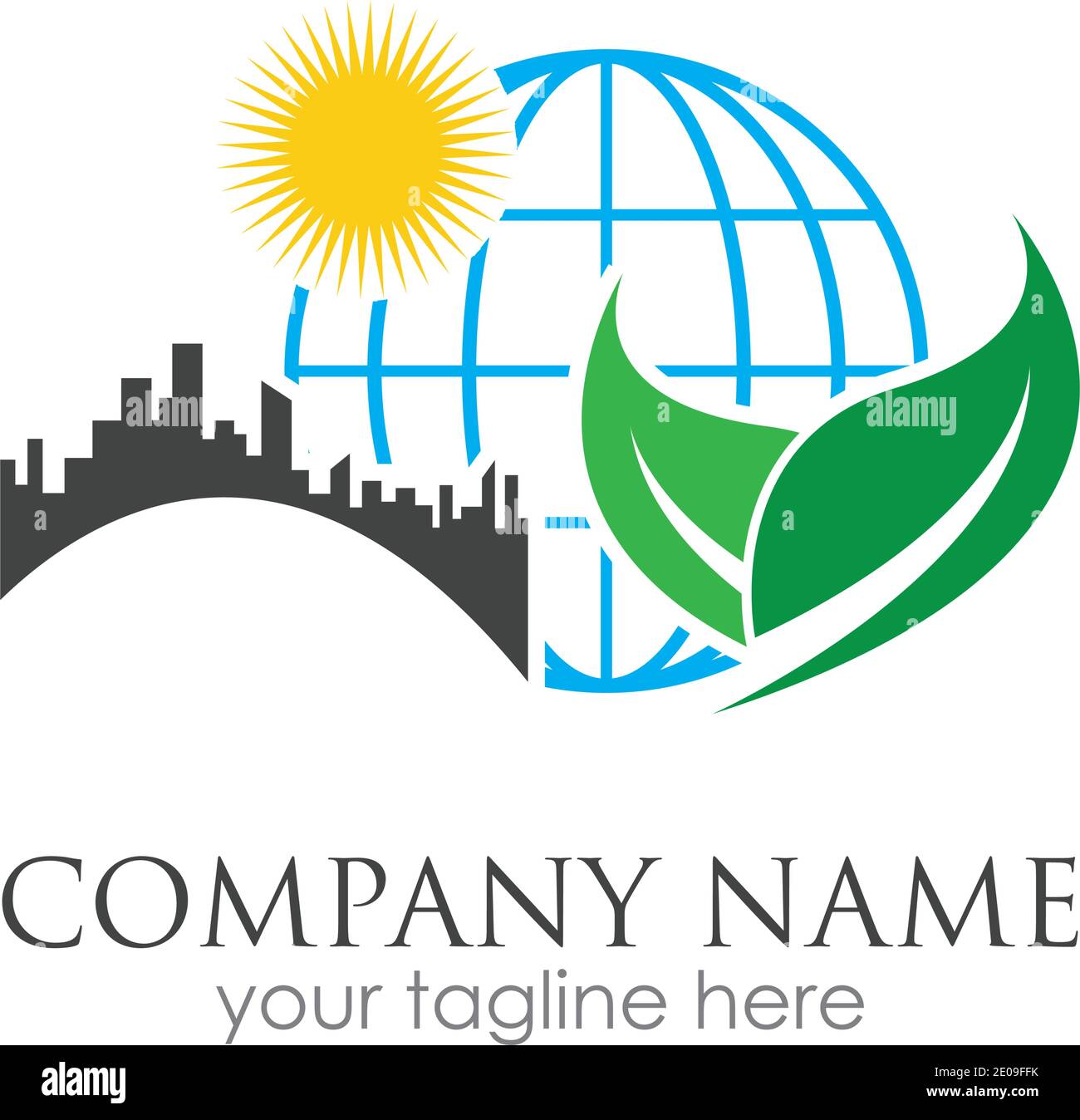 go green logo symbol vector illustration design template Stock Vector ...