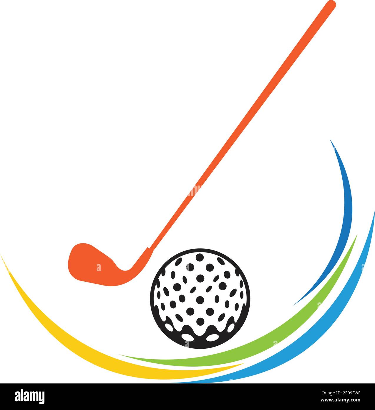 Golf Sport Logo Design Template, vector Illustration Stock Vector Image ...