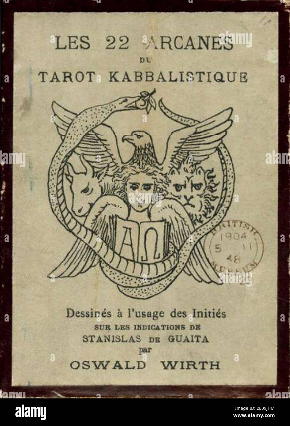 Les 22 Arcanes du Tarot Kabbalistique Stock Photo - Alamy