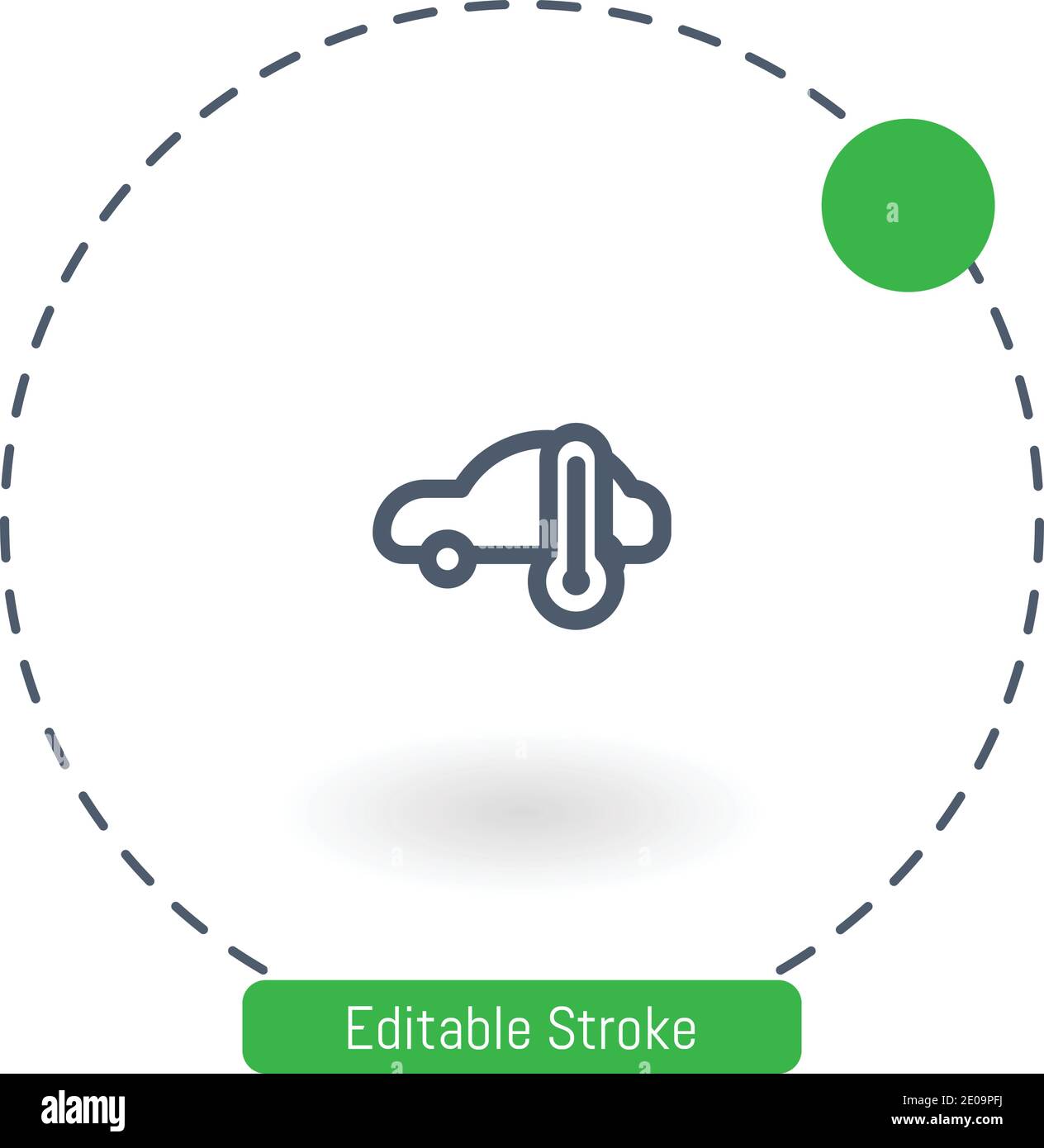 car vector icon editable stroke outline icons for web and mobile Stock ...