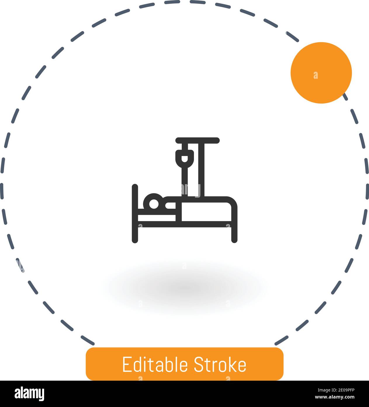 treatment vector icon editable stroke outline icons for web and mobile ...