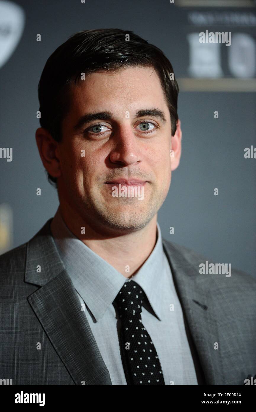 Aaron Rodgers attends the inaugural NFL Honors held at the Murat Theatre in Indianapolis ...