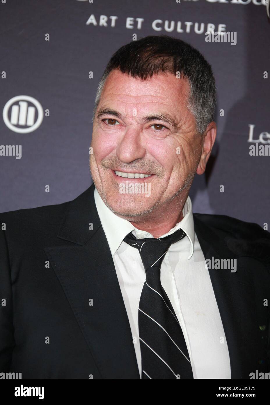 Jean-Marie Bigard posing in the press room at the 7th 'Globes de ...