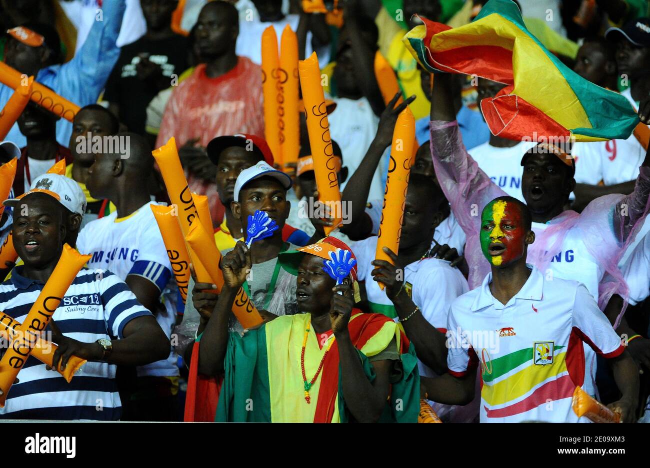 Mali's fans and supporters during the 2012 African Cup of Nations, Semi ...