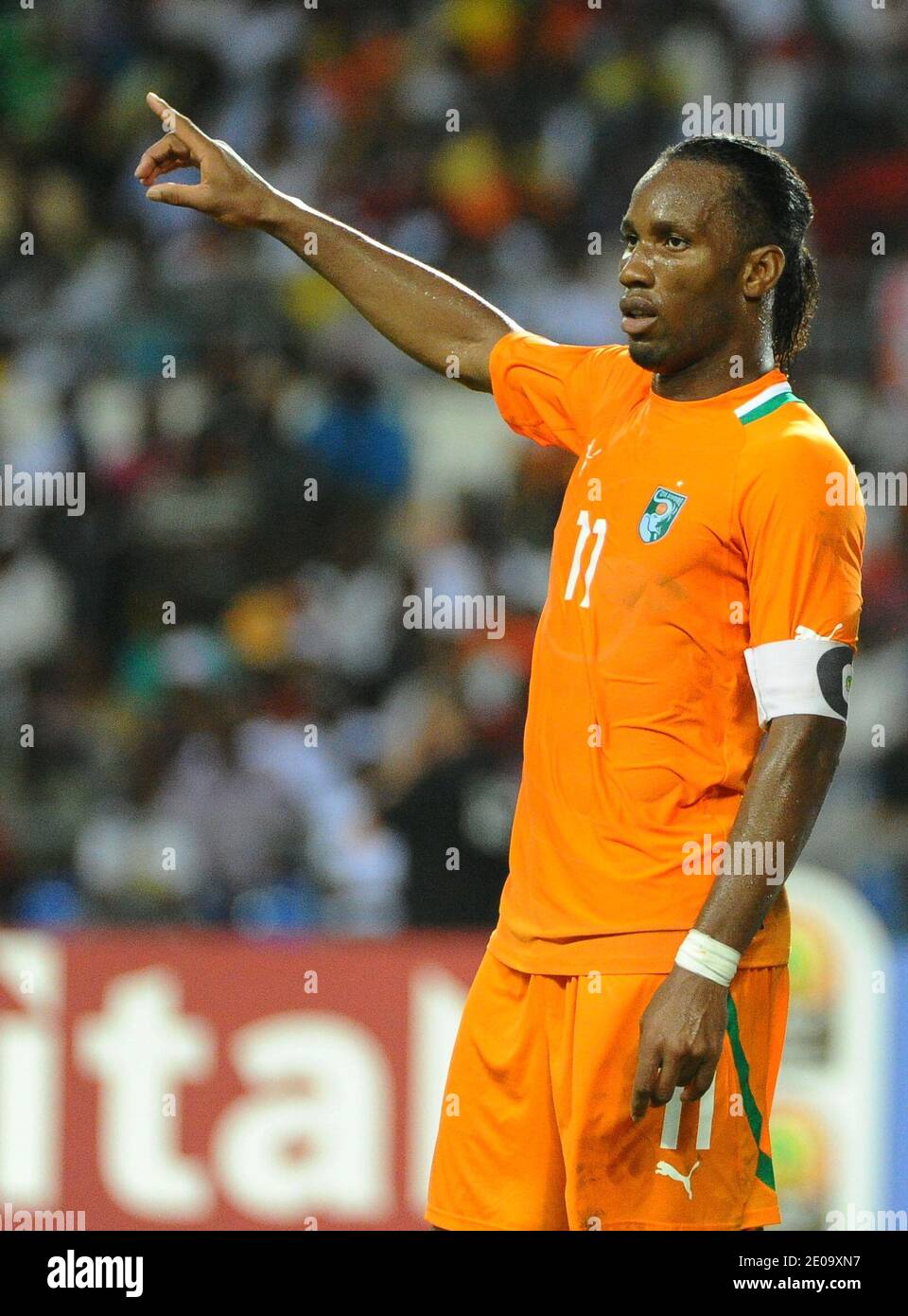 Ivory Coast's captain Didier Drogba during the 2012 African Cup of ...