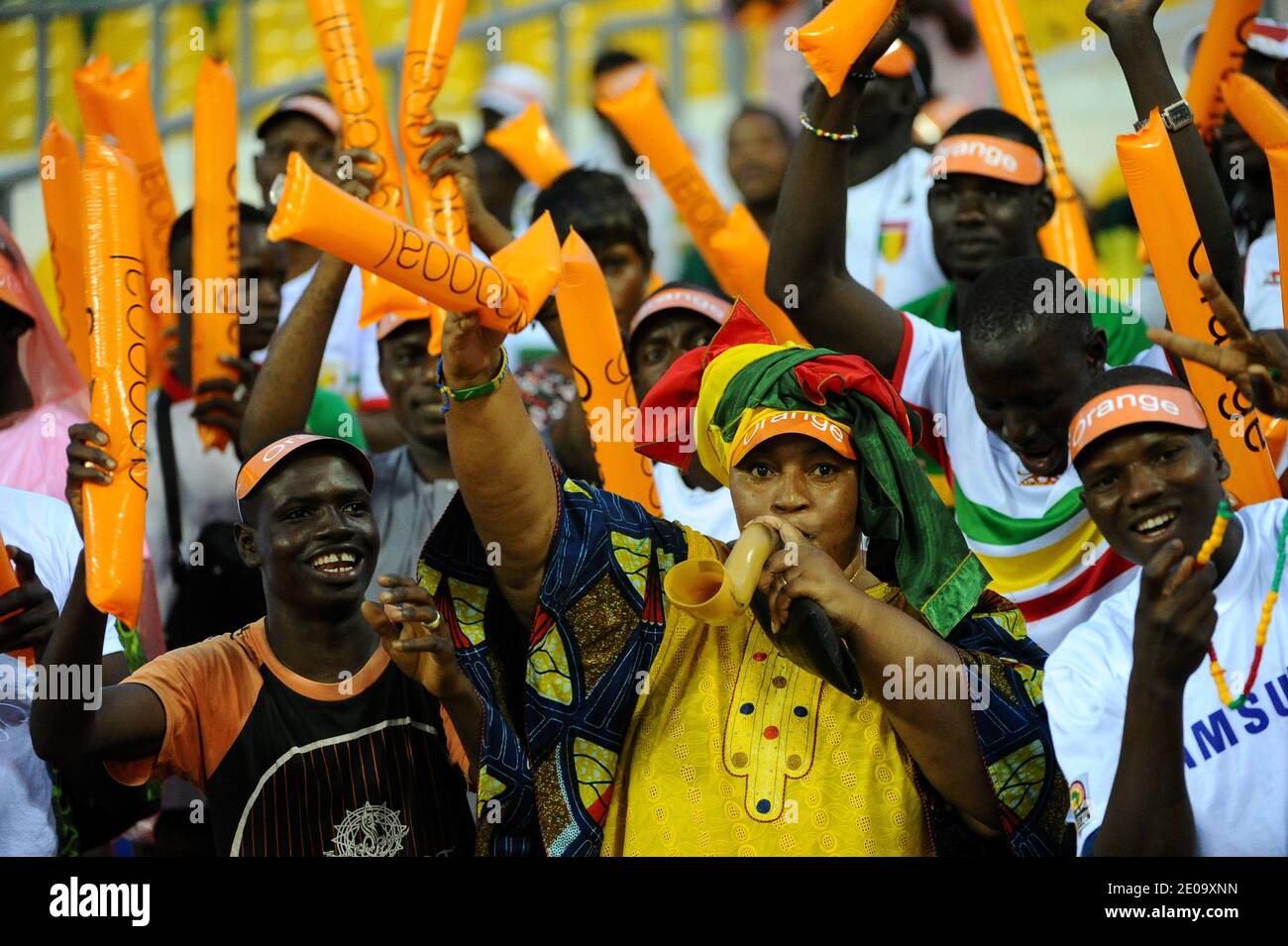Mali's fans and supporters during the 2012 African Cup of Nations, Semi ...