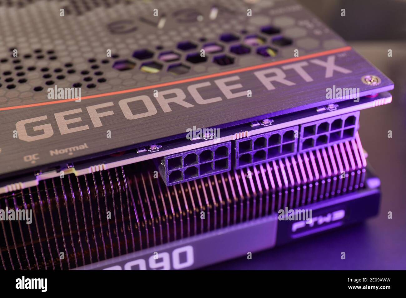 EVGA Geforce RTX 3090 Nvidia GPU display Stock Photo - Alamy
