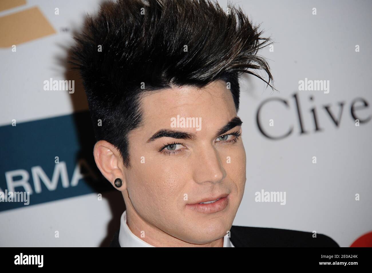 Adam Lambert attends the Clive Davis pre-GRAMMY Gala and Salute to ...