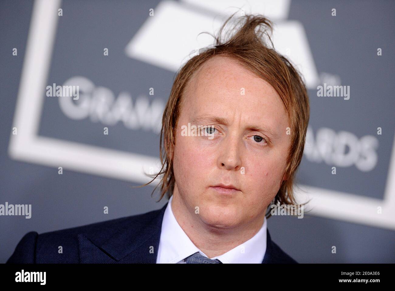 James McCartney arriving at the 54th Annual Grammy Awards held at the ...