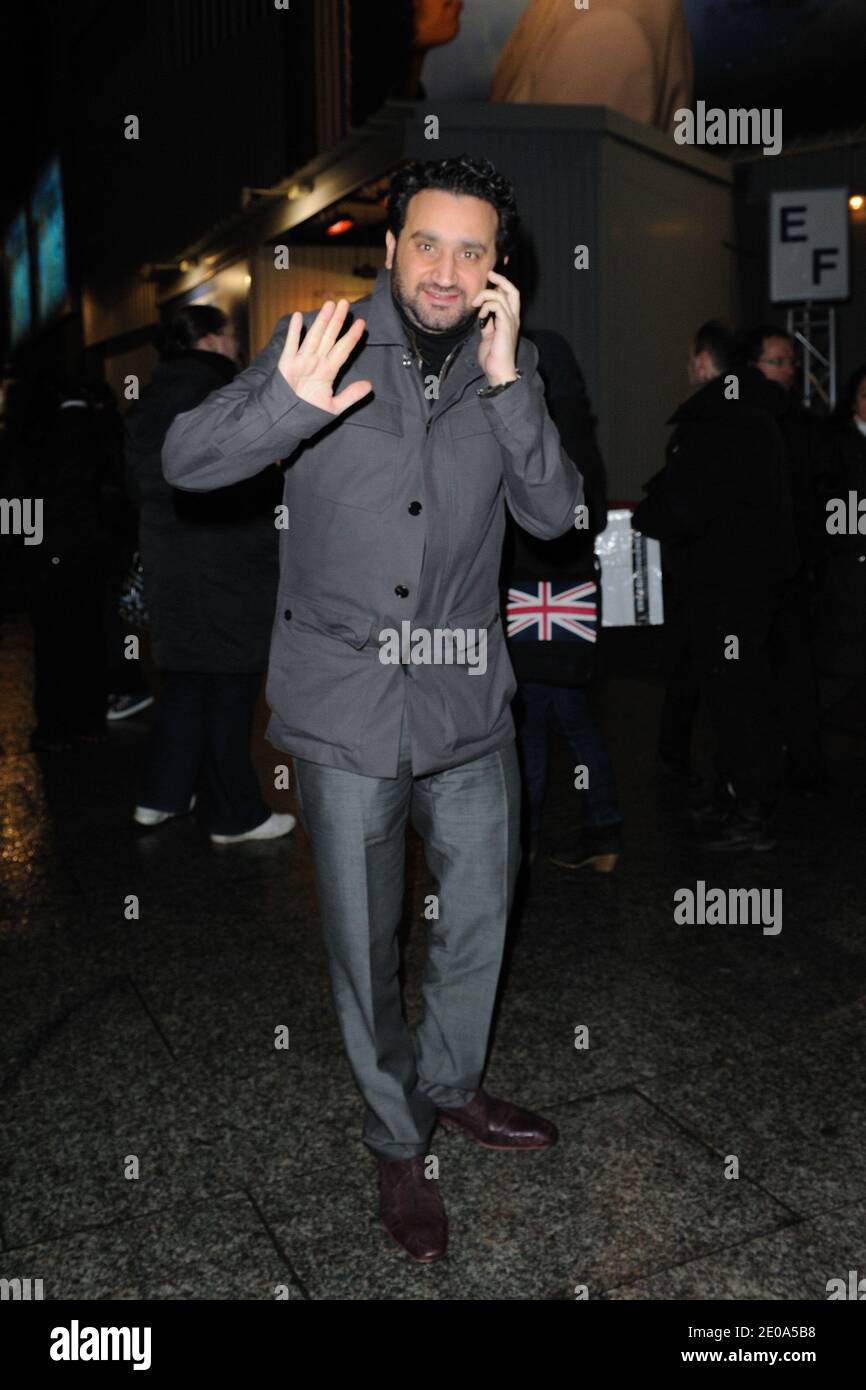 Cyril Hanouna attending the dress rehearsal of Pascal Obispo's musical ...