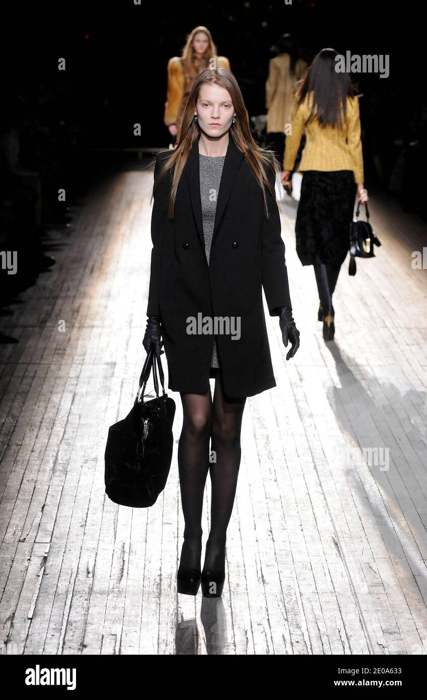 Models on the runway during the Theyskens' Theory Fall 2012 Collection ...