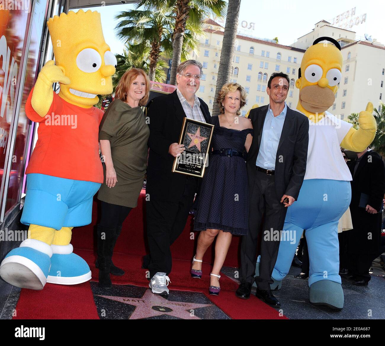 "The Simpsons" creator Matt Groening is honored with a Star on the ...