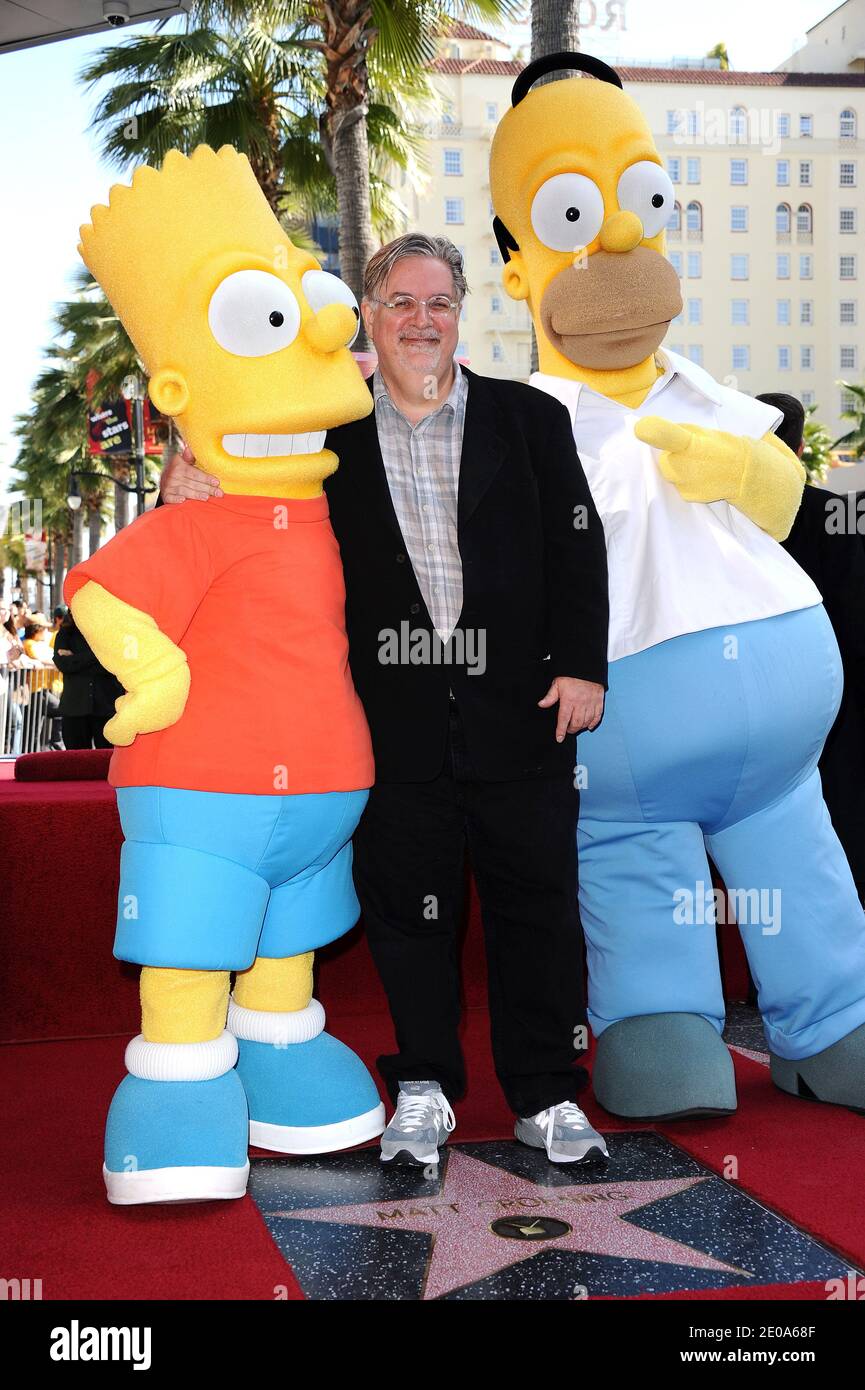 "The Simpsons" creator Matt Groening is honored with a Star on the ...