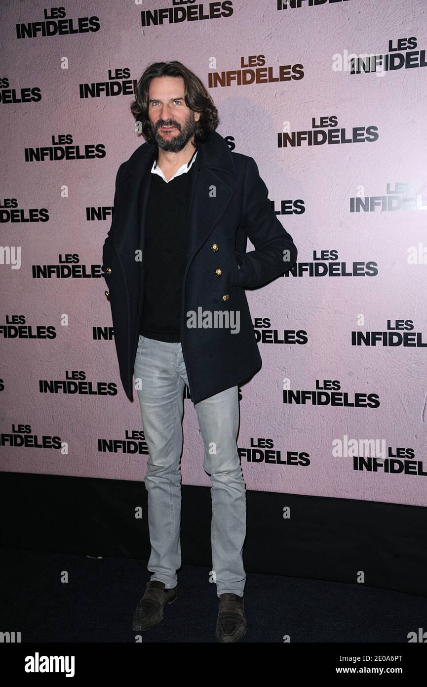 Frederic Beigbeder attending the premiere of 'Les Infideles' at UGC ...