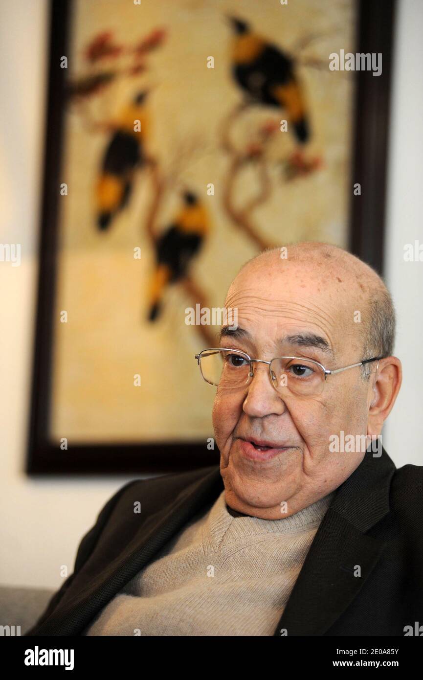 Former Algerian Prime Minister and writer Redha Malek is pictured ...