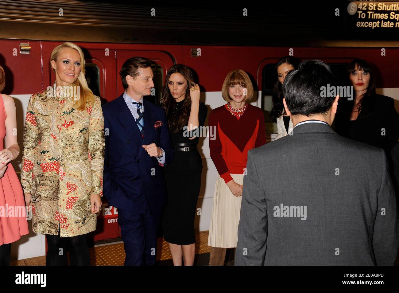 Keren Craig, Hamish Bowles, Victoria Beckham, Anna Wintour during the ...