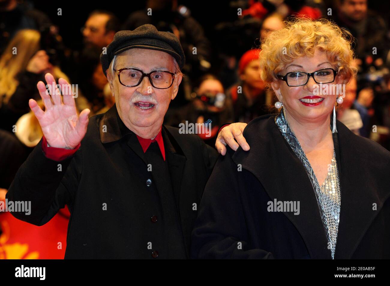 Italian directors Vittorio Taviani and producer Grazia Volpi attend the ...