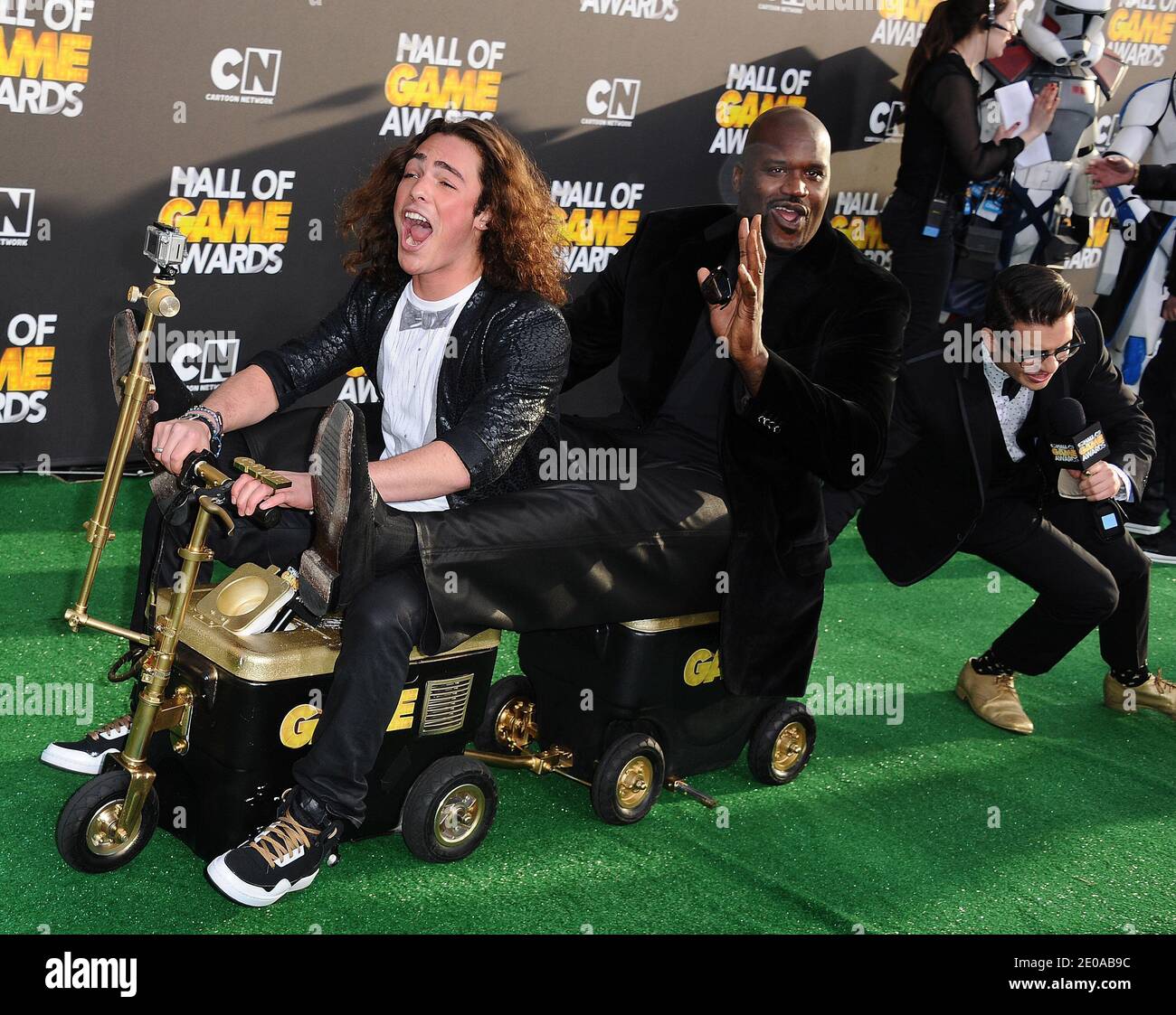 Shaquille O'Neal attends the 2012 Cartoon Network Hall of Game Awards ...