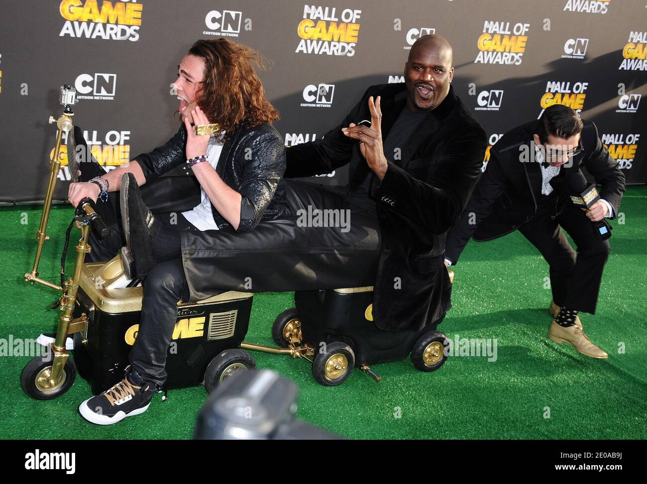 Shaquille O'Neal attends the 2012 Cartoon Network Hall of Game Awards ...