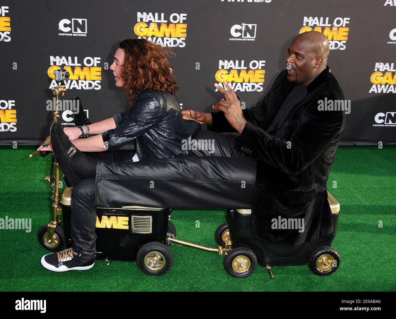 Shaquille O'Neal attends the 2012 Cartoon Network Hall of Game Awards ...