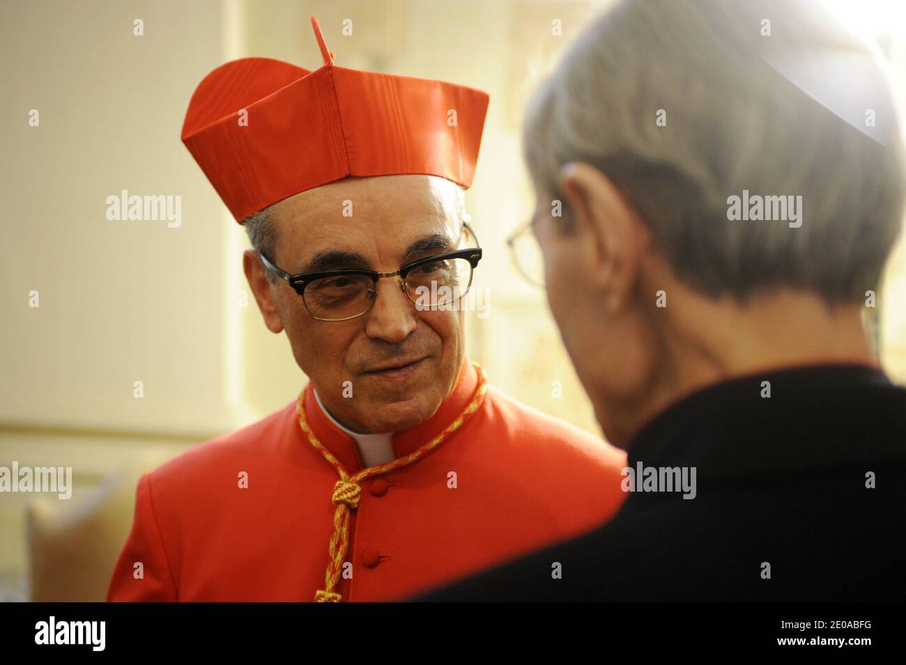 New italian cardinal Domenico Calcagno attends a consistory ceremony in ...