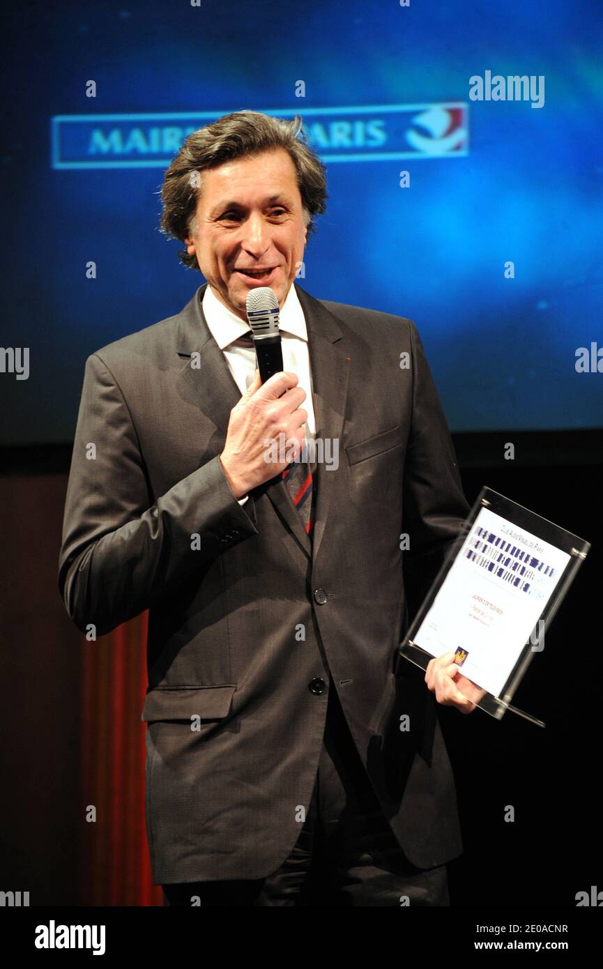 Patrick de Carolis receives an award during the 2011 ceremony of Les ...