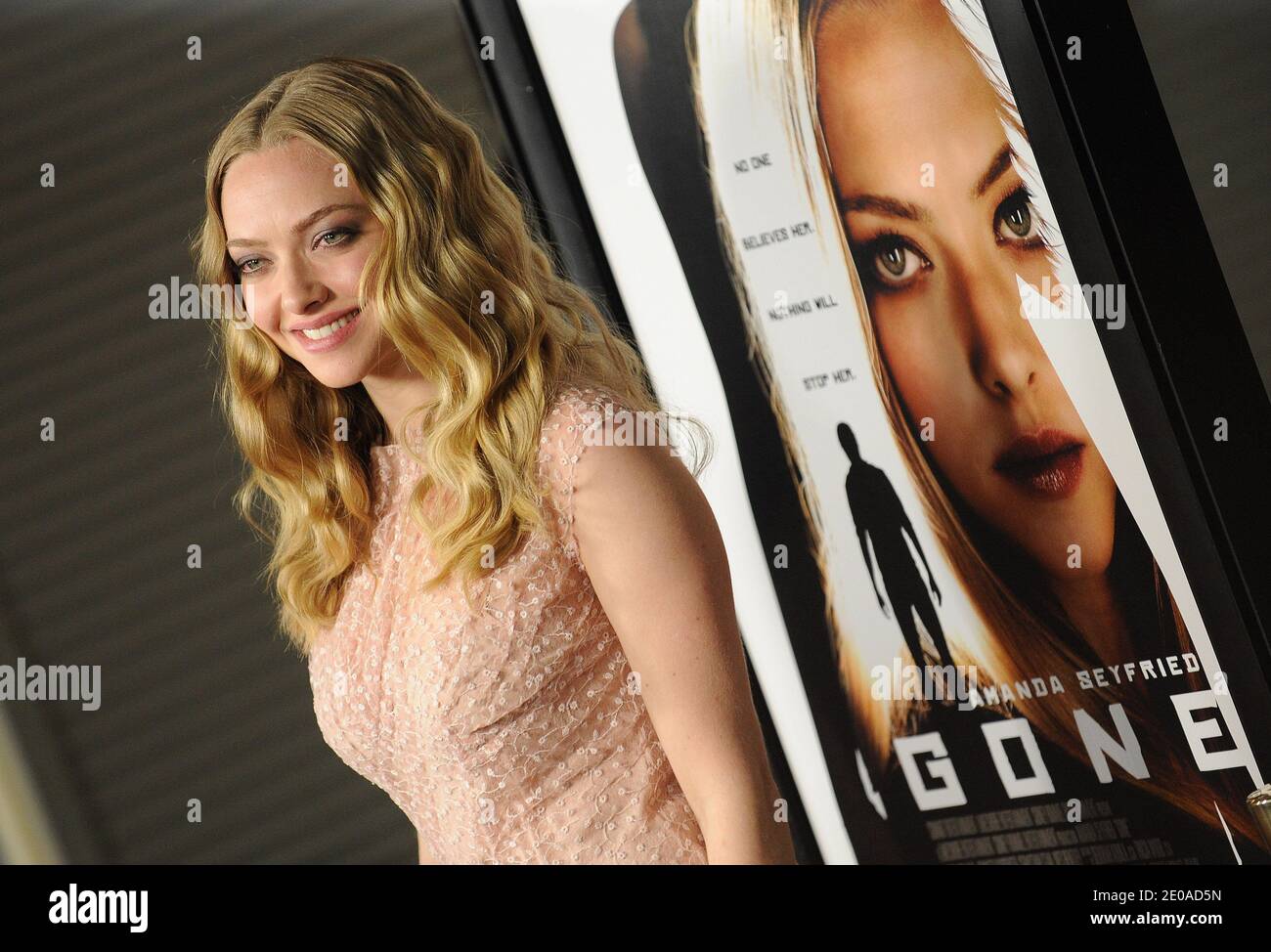 Amanda Seyfried attends the Gone premiere in Los Angeles, CA, USA on ...
