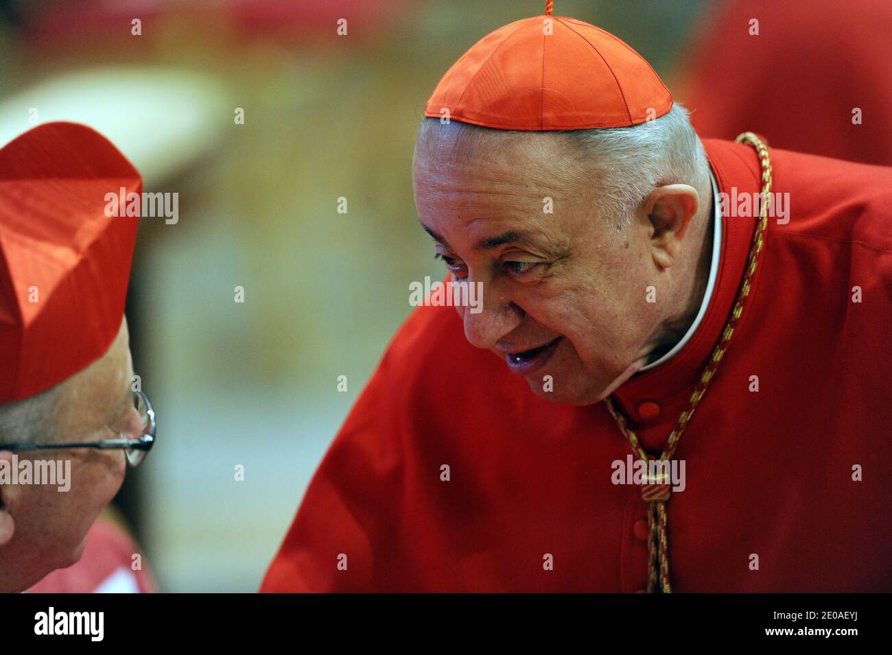 Italian cardinal Dionigi Tettamanzi attends a consistory ceremony in St ...