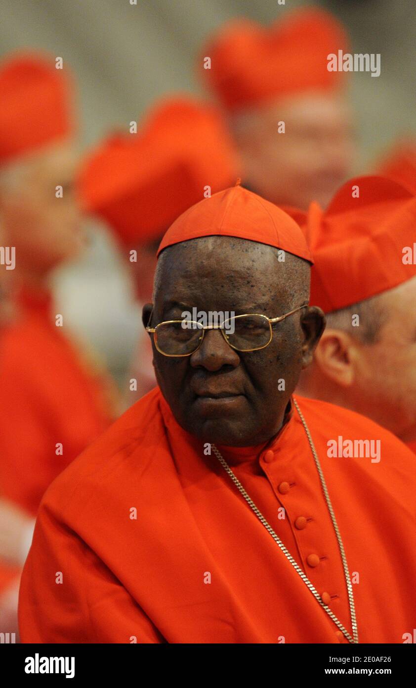 Cardinal Christian Tumi attends a consistory ceremony in St. Peter's ...