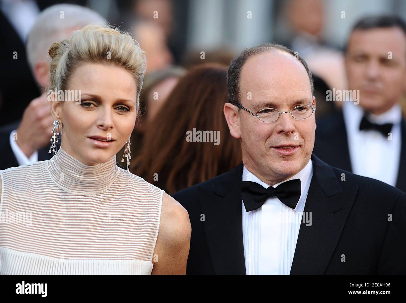 Charlene Wittstock and Prince Albert of Monaco arriving at the 84th ...