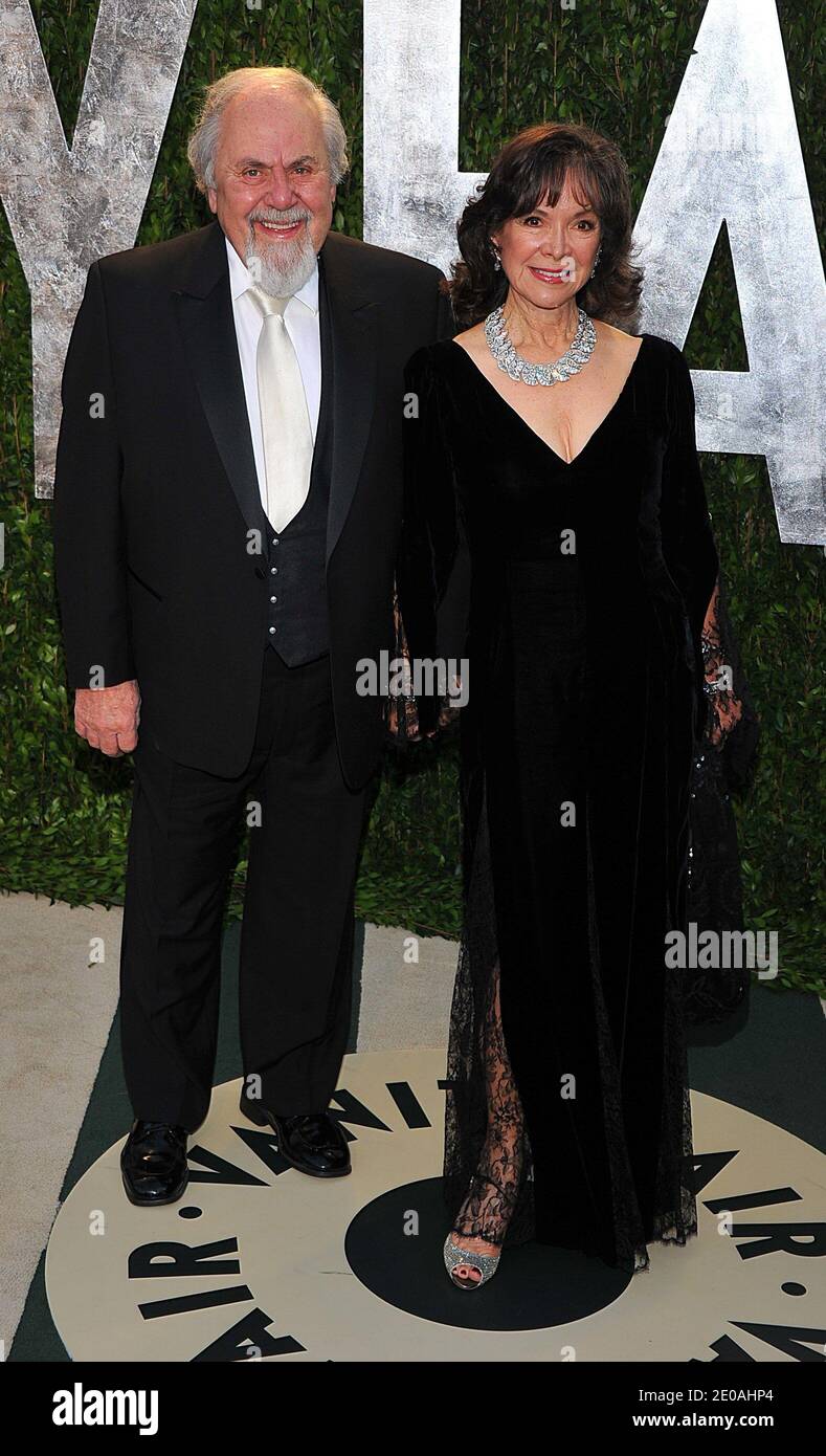 Producer George Schlatter arriving at the 2012 Vanity Fair Oscar Party ...